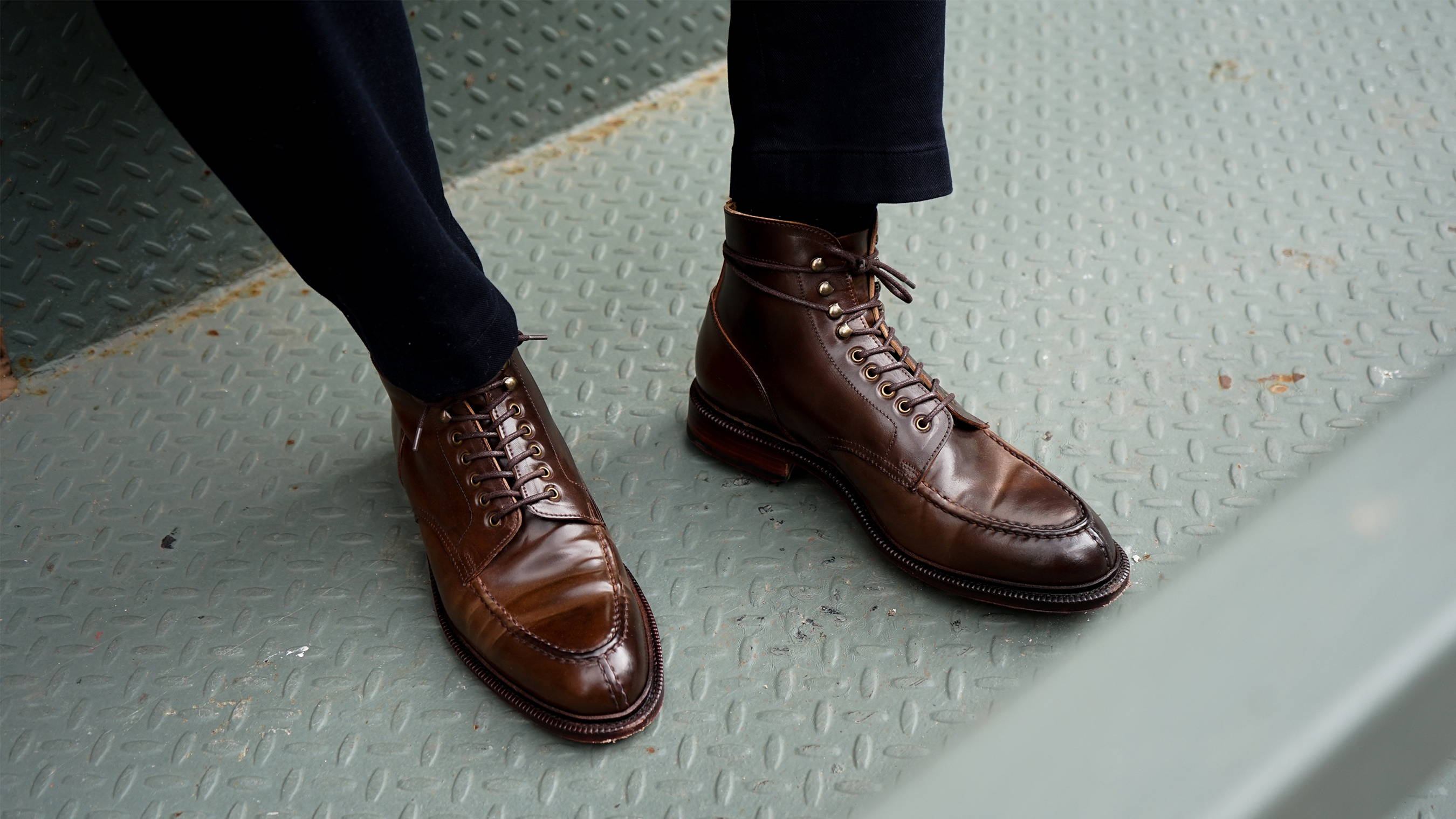 Dark Cognac Horween Shell Cordovan NST Boot – Meermin Shoes - Europe